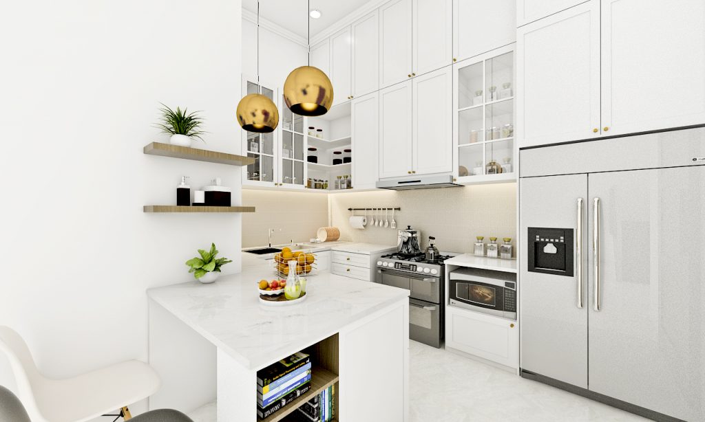 Project Desain Interior Kitchen Set Minimalis - Mrs. Vina