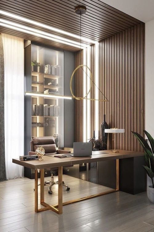 3 Inspirasi Desain Ruang Kerja Mewah Dan Elegan